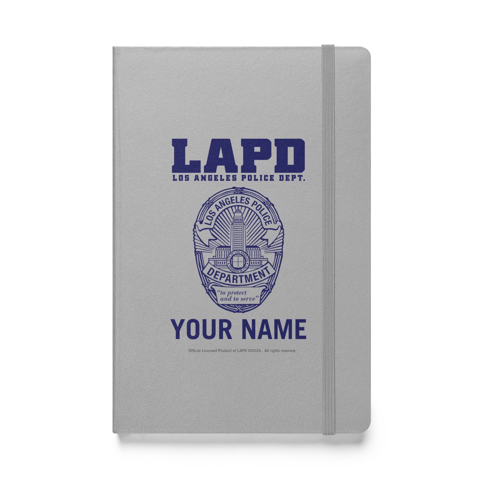 Personalized LAPD Badge Notebook - Custom Hardcover Journal