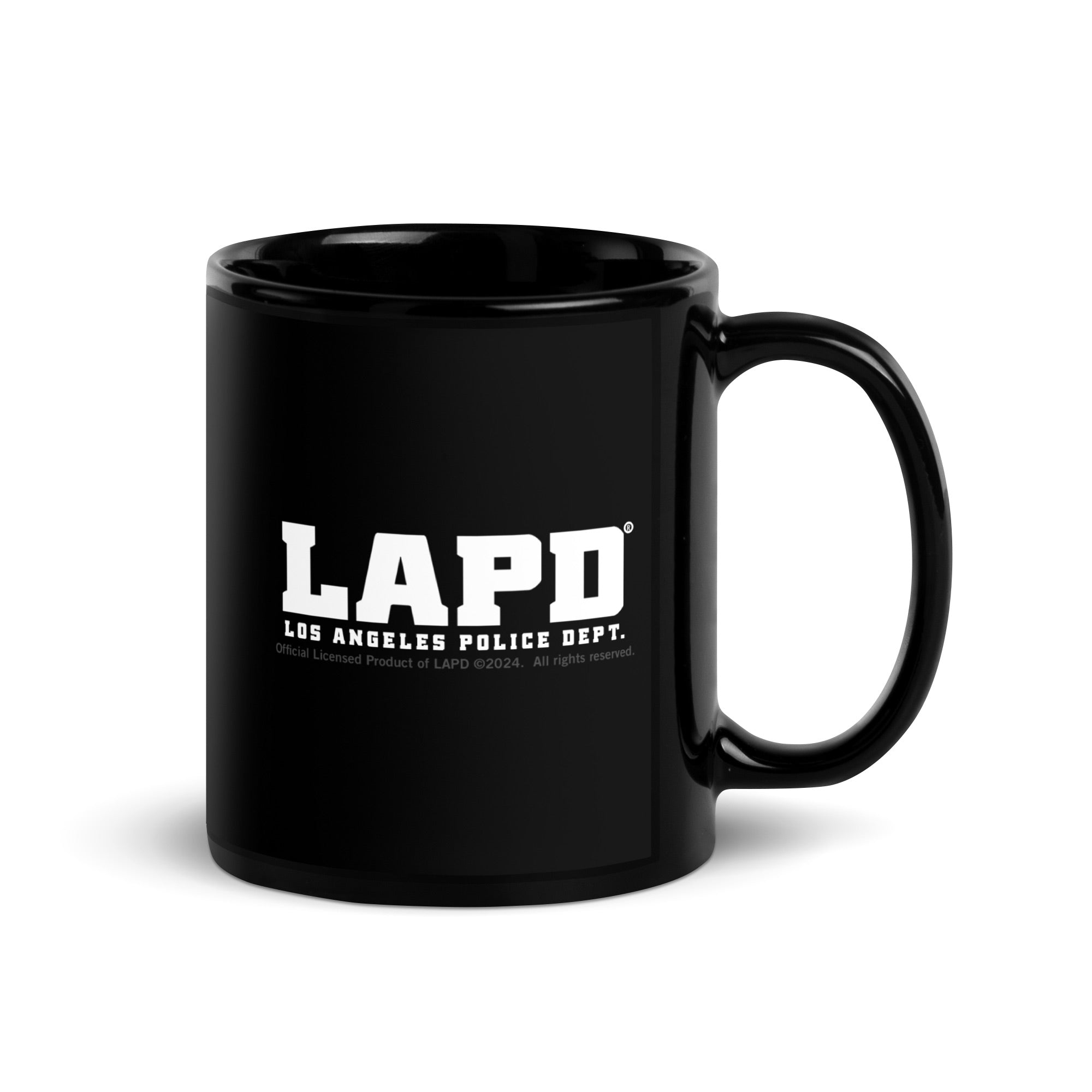 Personalized LAPD Logo Mug | Custom Name & Badge Number Gift