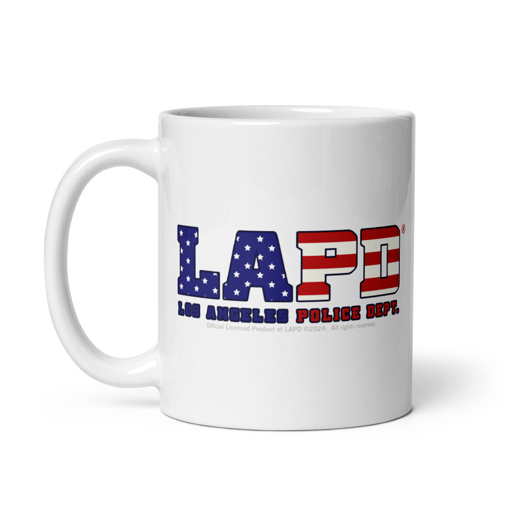 LAPD Stars & Stripes Ceramic Mug | Show Your Support